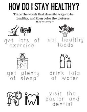 Health and Nutrition Themed Learning Packet – Leap Into Learning